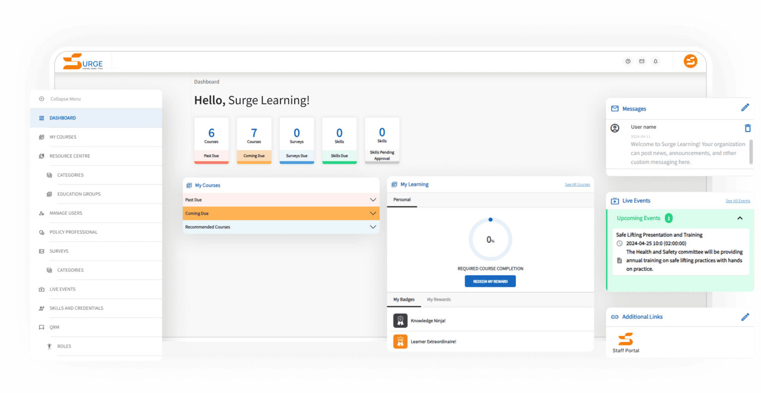 Surge Learning: Online Education for Healthcare Organizations Made Easy